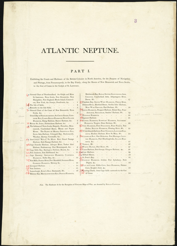 Atlantic Neptune [front matter] - American Revolutionary Geographies Online